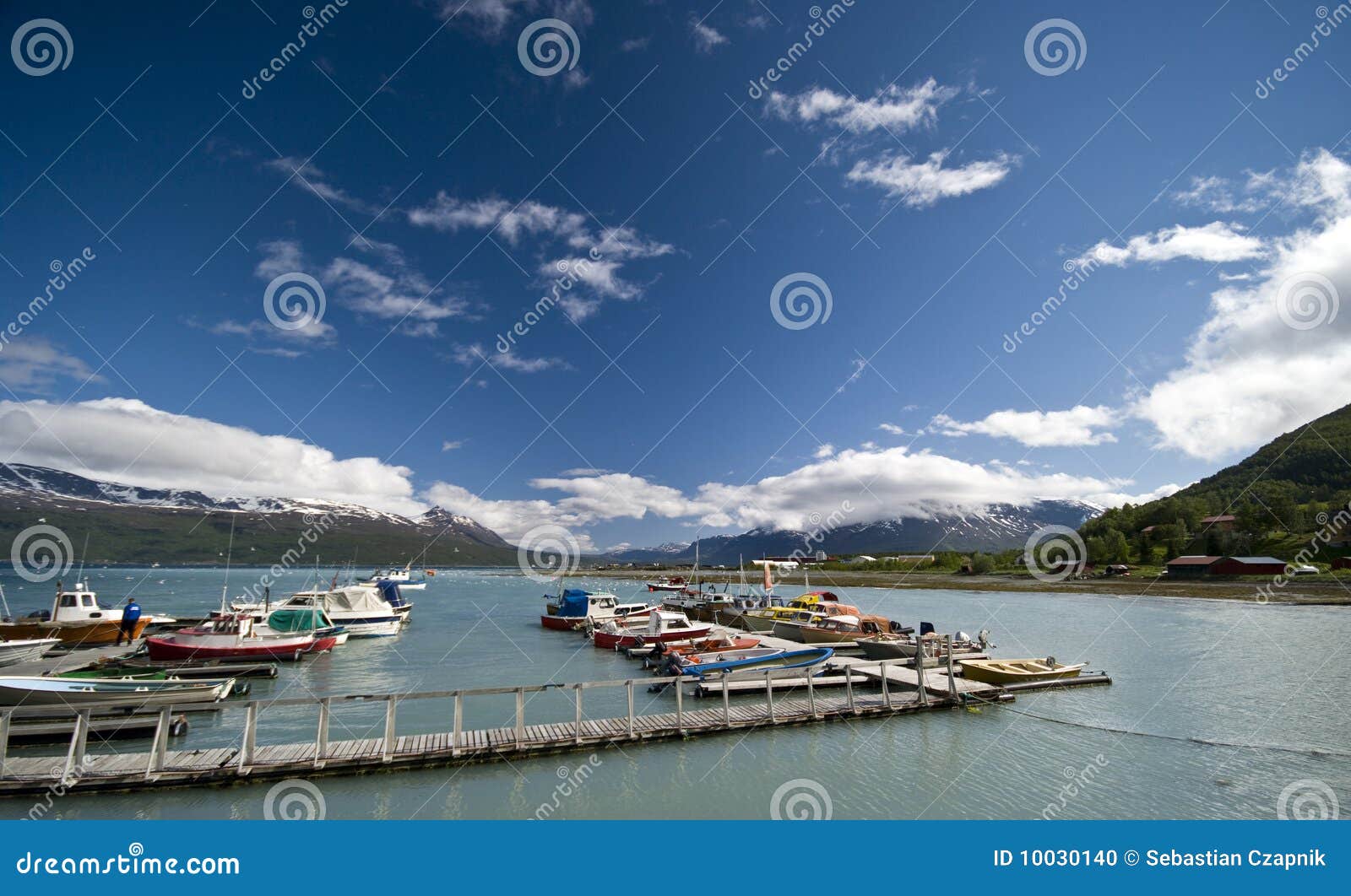 Fjord port stock photo. Image of water, scandinavia, view - 10030140