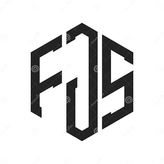 FJS Logo Design. Initial Letter FJS Monogram Logo Using Hexagon Shape ...