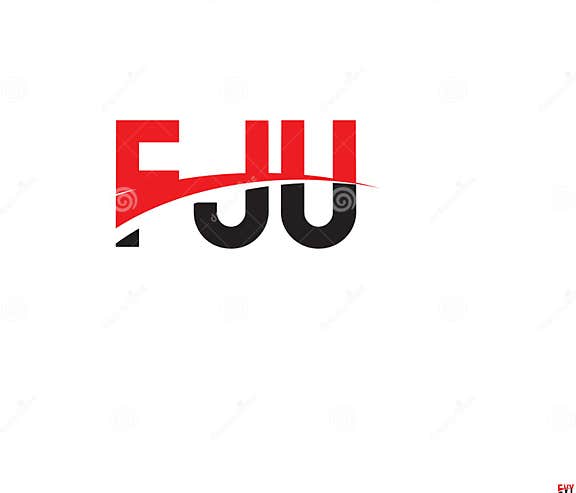 FJU Letter Initial Logo Design Vector Illustration Stock Vector ...