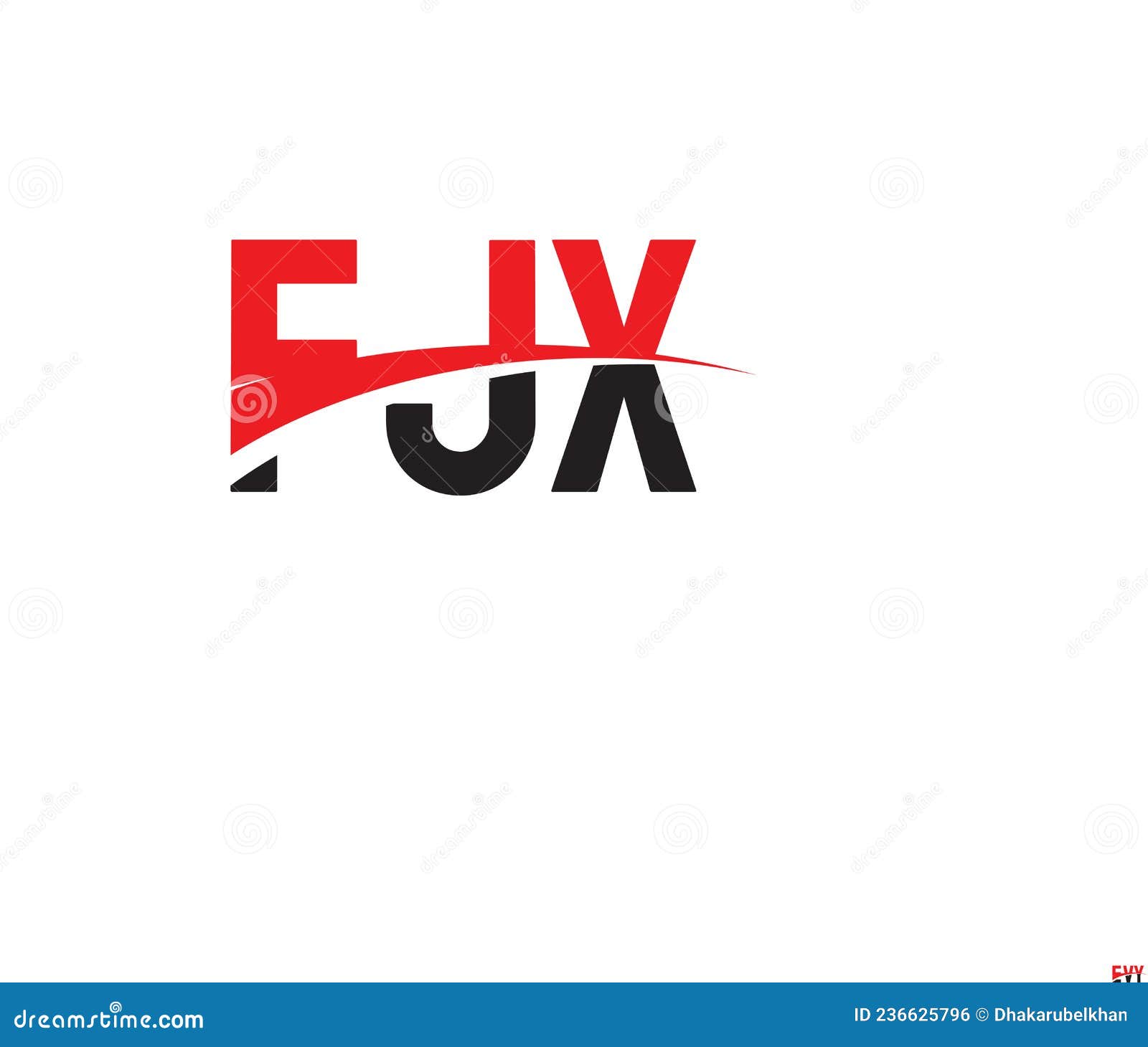 FJX Letter Initial Logo Design Vector Illustration Stock Vector ...