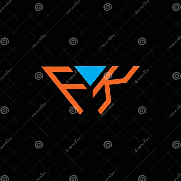 FK Letter Logo Creative Design with Vector Graphic,simple and Modern ...