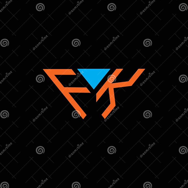 FK Letter Logo Creative Design with Vector Graphic,simple and Modern ...