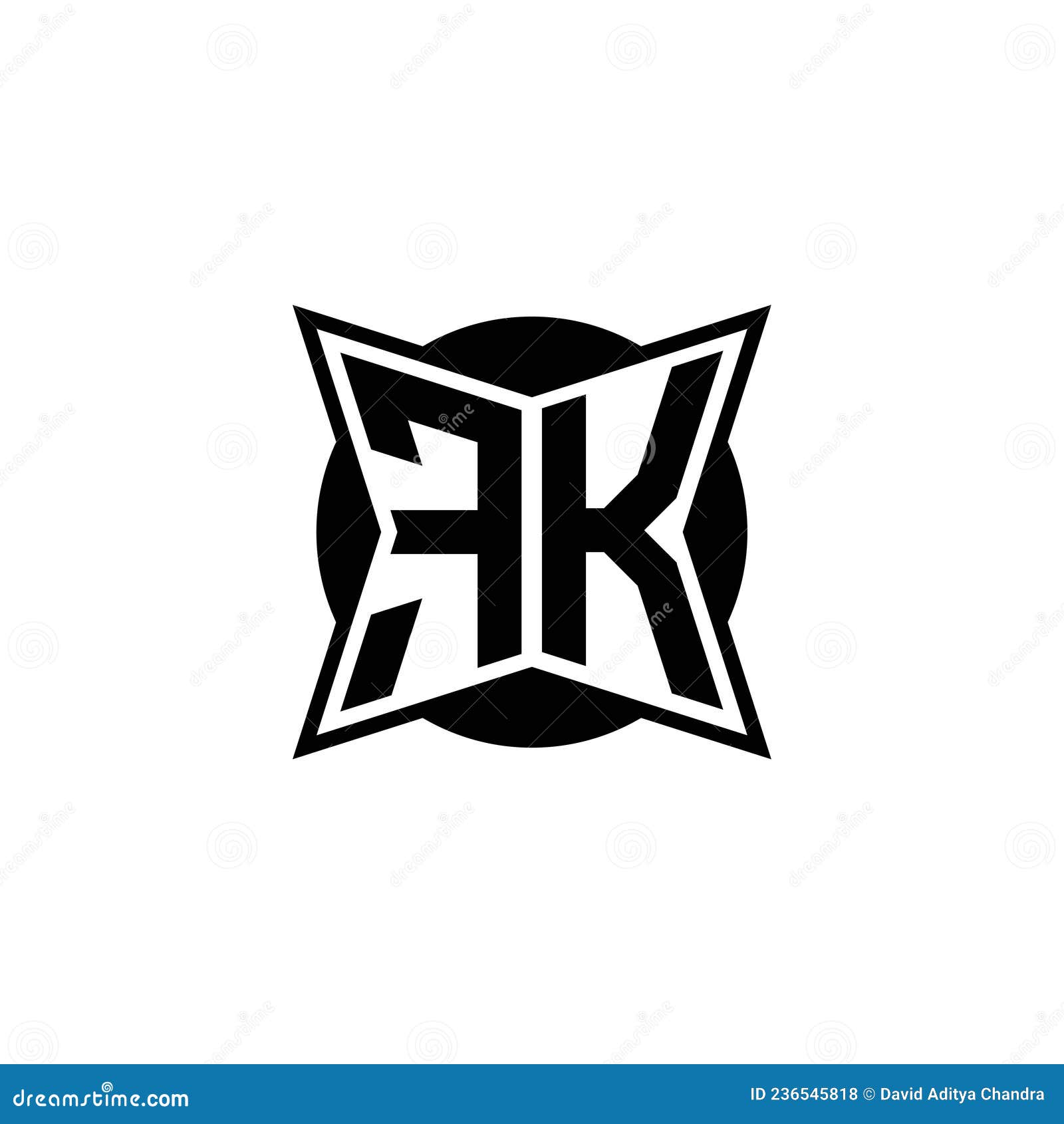 FK Logo Monogram Geometric Modern Design Stock Vector - Illustration of ...