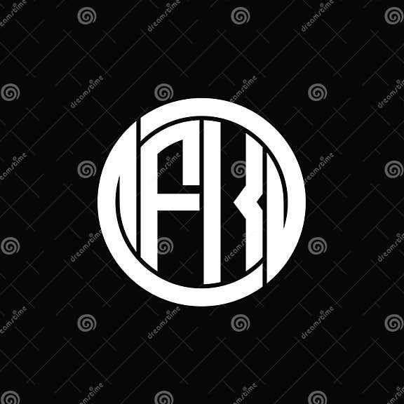 FK Logo Monogram Shield Inside Circle Shape Vector Images Design Template Stock Vector ...