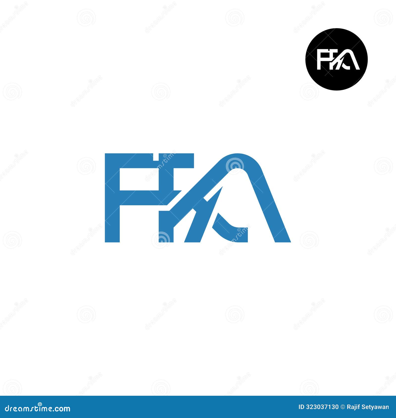 FKA Logo Letter Monogram Design Stock Vector - Illustration of ...
