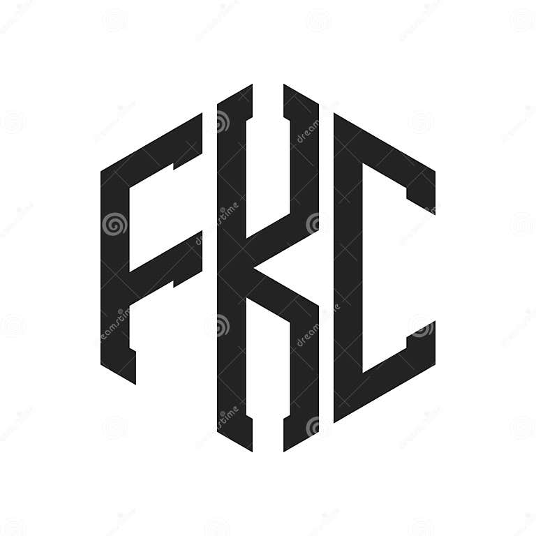 FKC Logo Design. Initial Letter FKC Monogram Logo Using Hexagon Shape ...