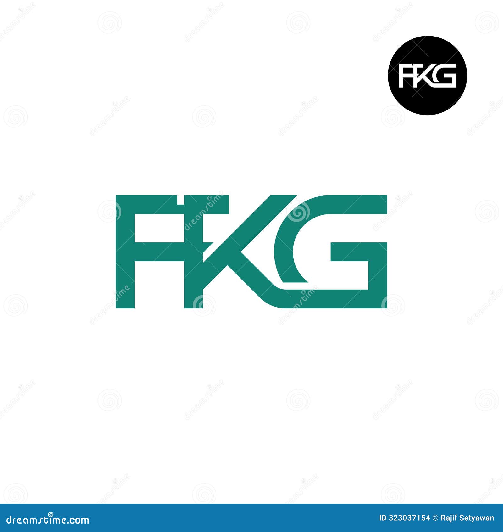 FKG Logo Letter Monogram Design Stock Vector - Illustration of ...