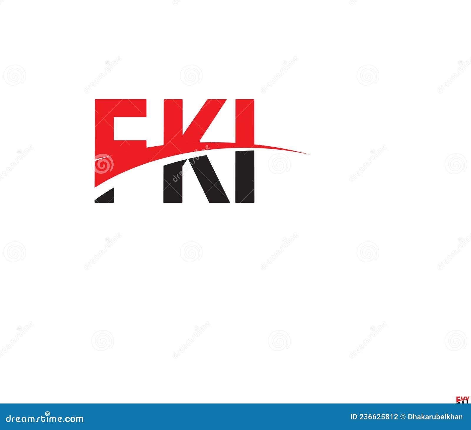 FKI Letter Initial Logo Design Vector Illustration Stock Vector ...