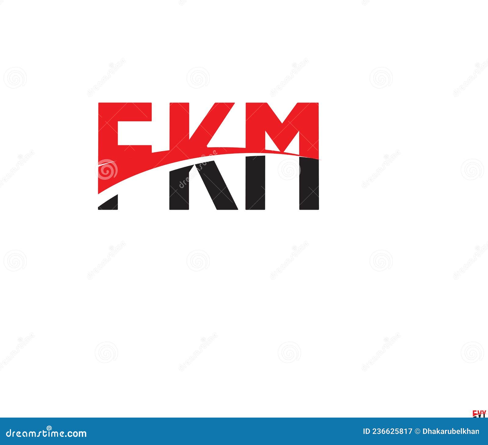 FKM Letter Initial Logo Design Vector Illustration Stock Vector ...