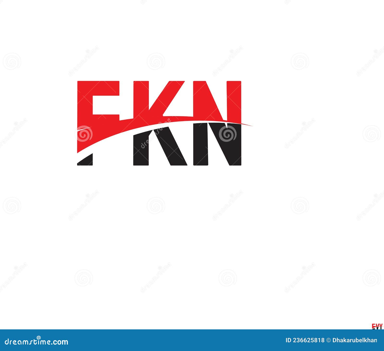 FKN Letter Initial Logo Design Vector Illustration Stock Vector ...