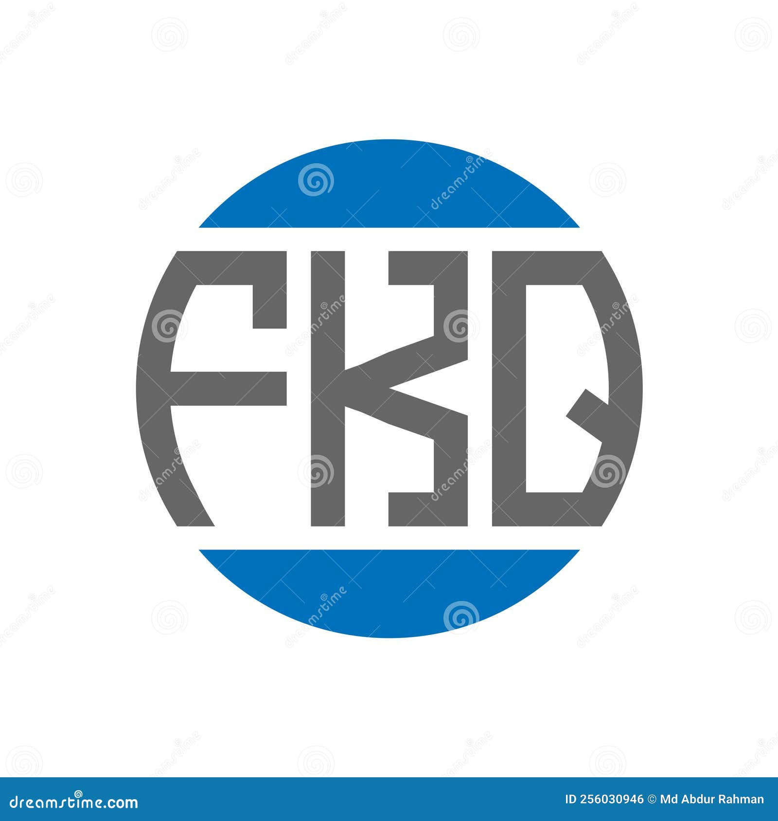 FKQ Letter Logo Design on White Background. FKQ Creative Initials ...