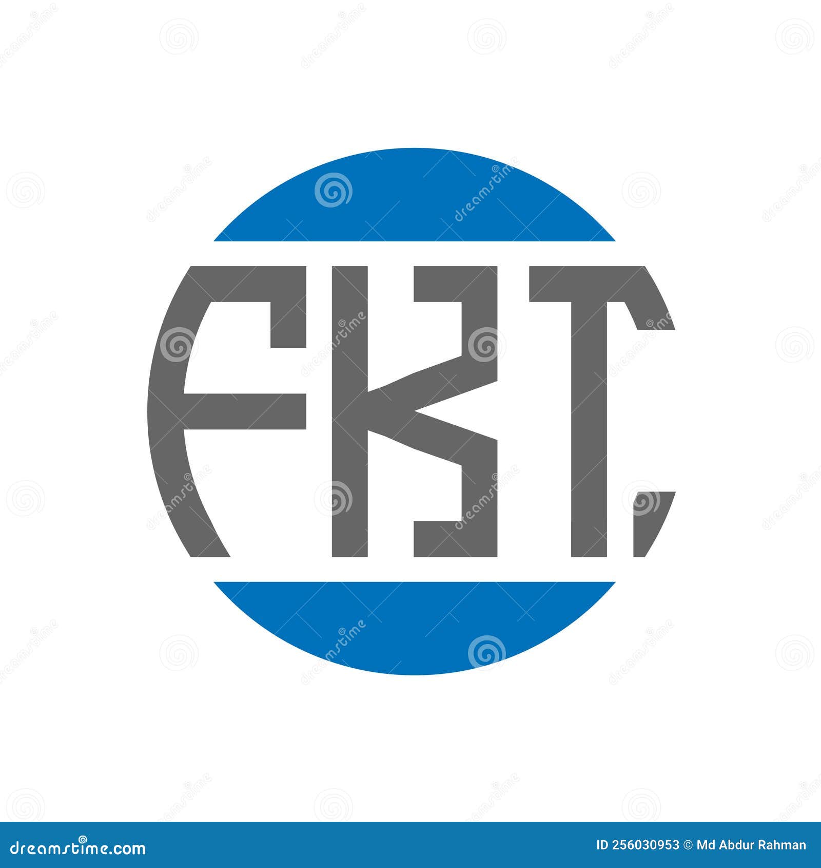 FKT Letter Logo Design on White Background. FKT Creative Initials ...