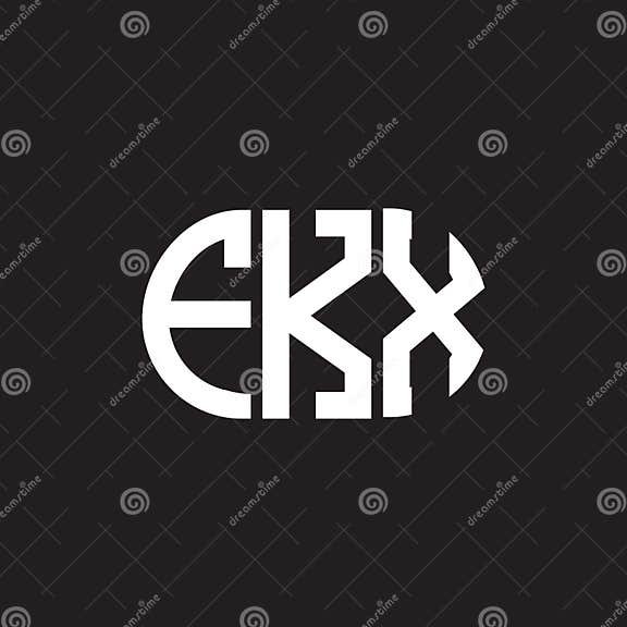 FKX Letter Logo Design on Black Background. FKX Creative Initials ...