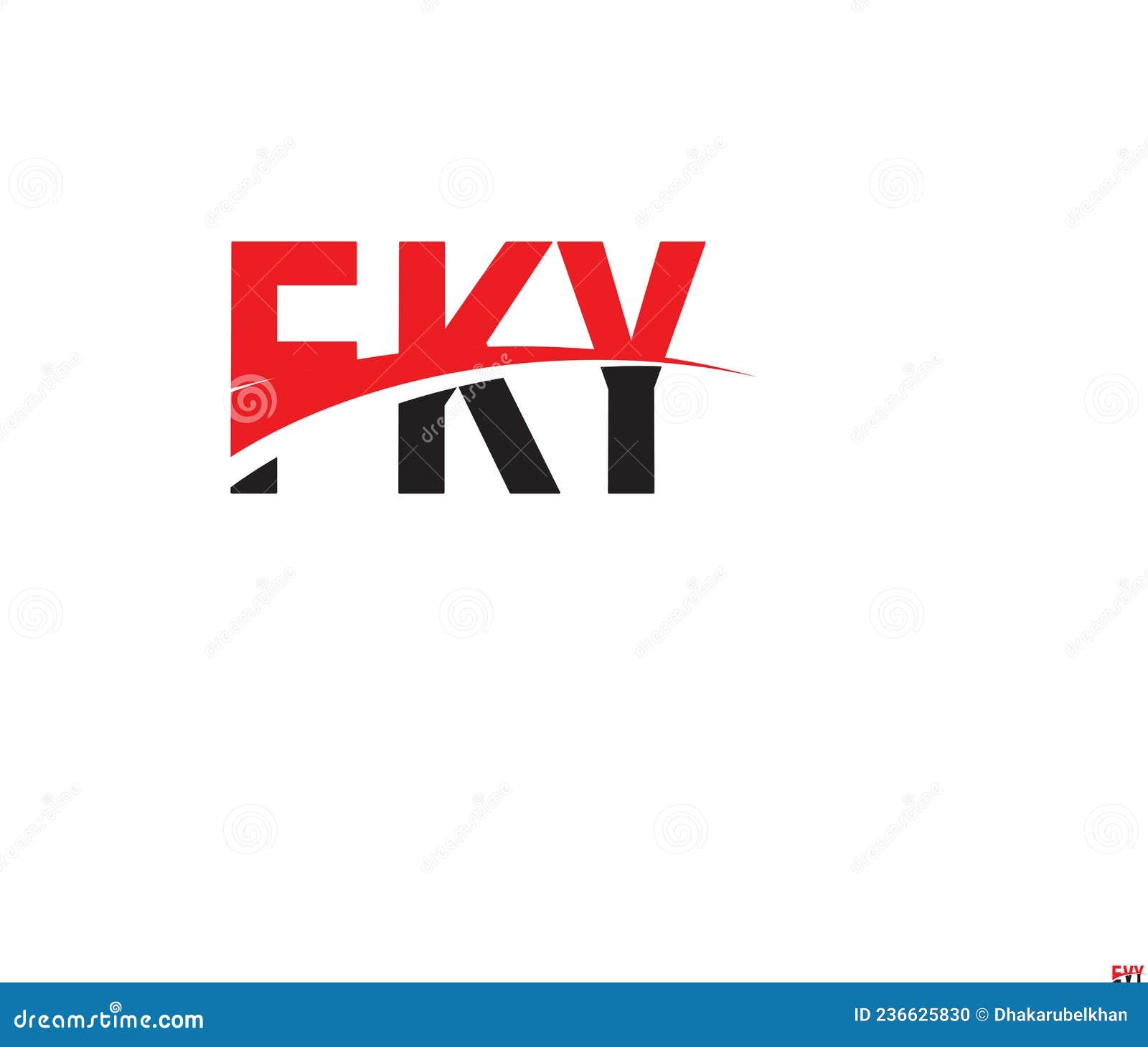 FKY Letter Initial Logo Design Vector Illustration Stock Vector ...