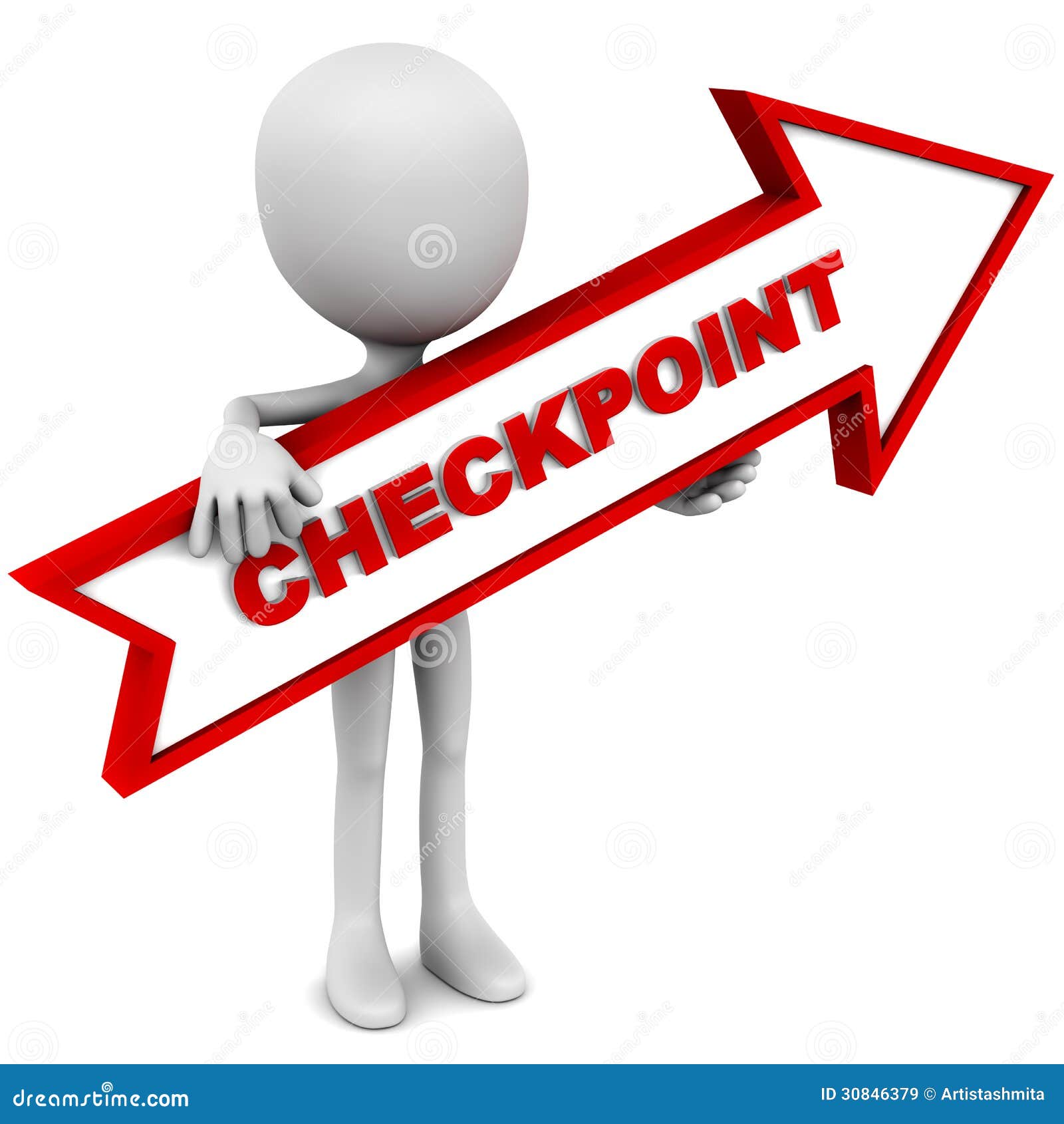 Flèche De Point De Contrôle Illustration Stock - Illustration du ...