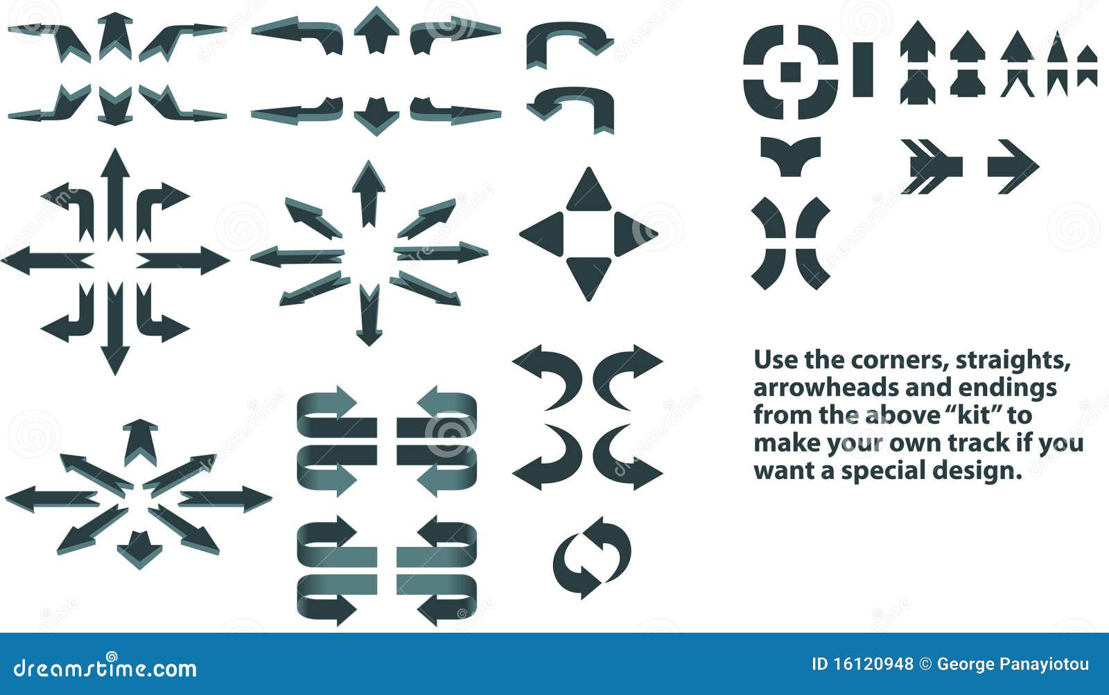 Flèches directionnelles illustration de vecteur. Illustration of ...