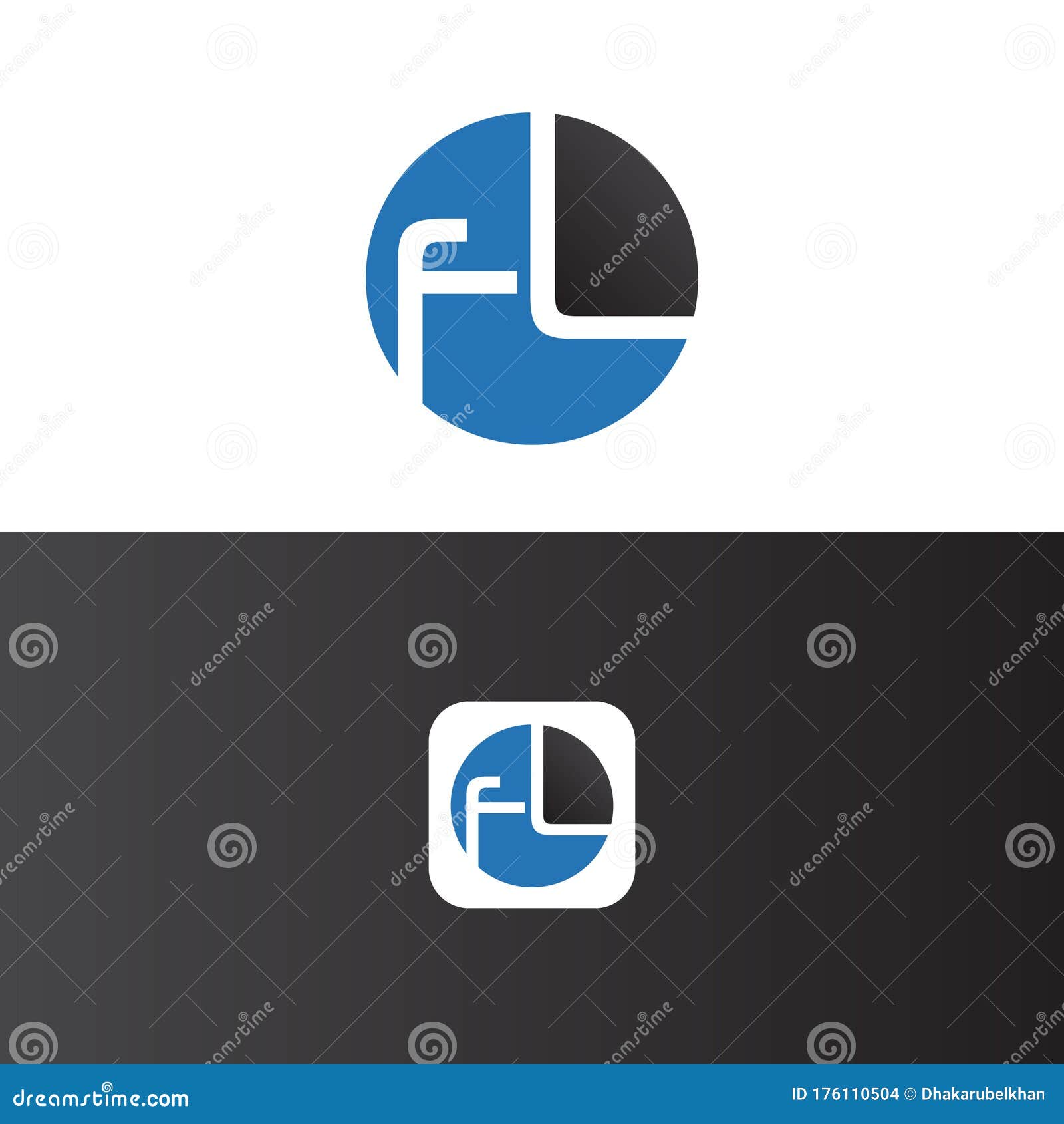 FL Letter Logo Design Template Vector Stock Vector - Illustration of ...