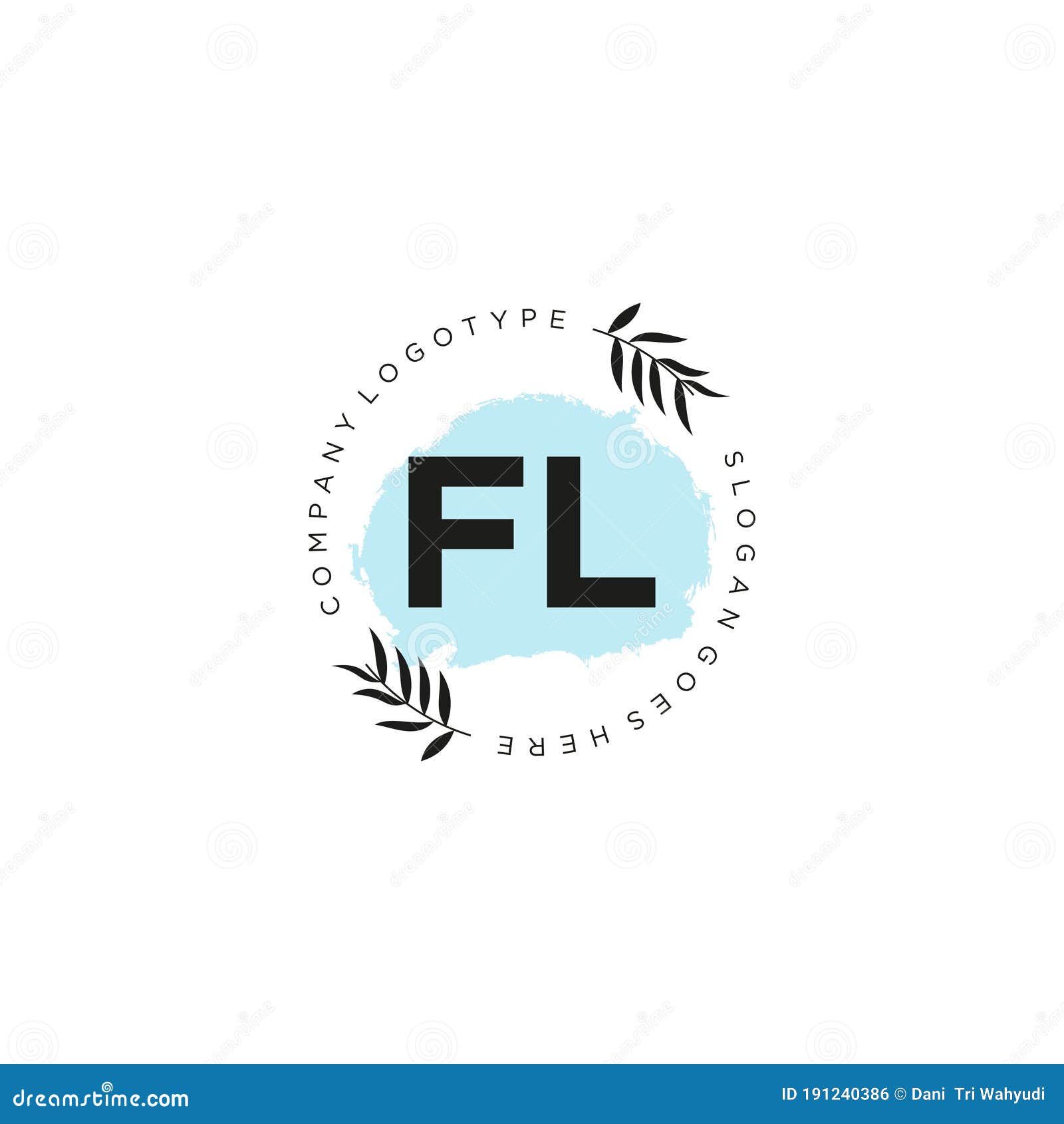 FL Letter Logo Icon Design Template Elements Stock Vector ...