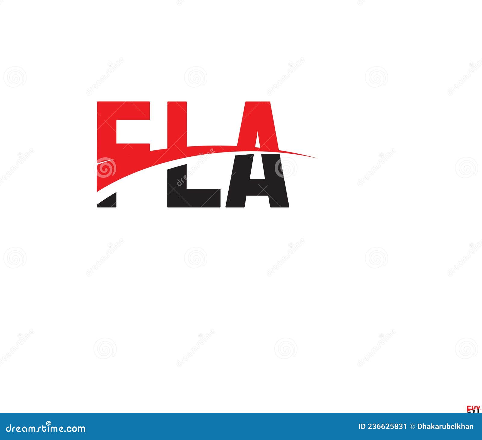 FLA Letter Initial Logo Design Vector Illustration Stock Vector ...