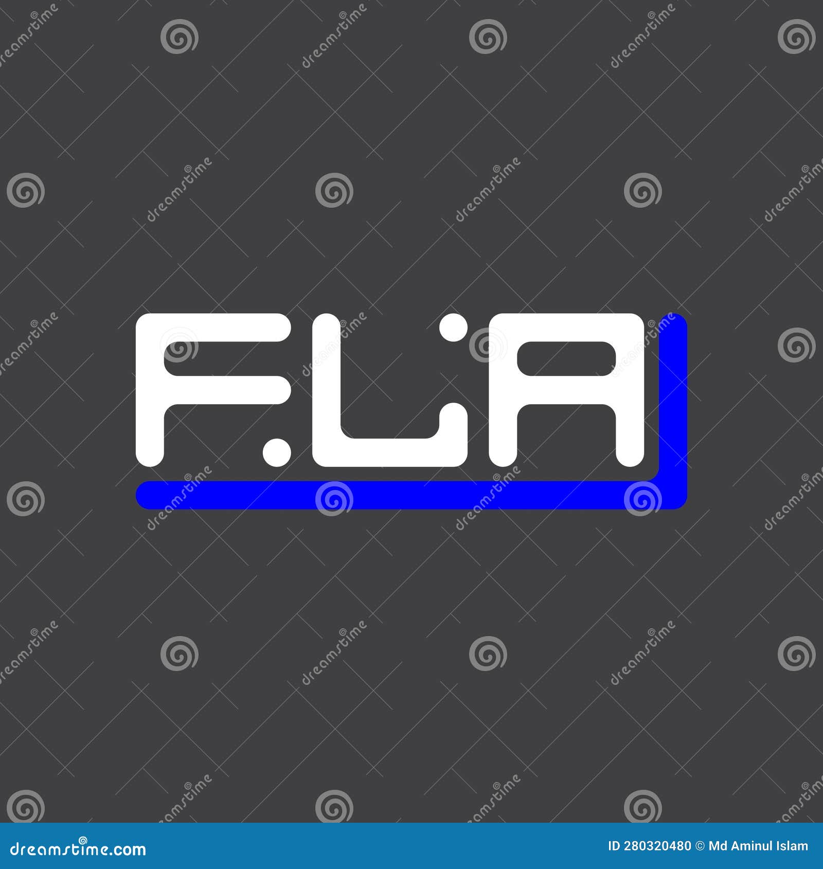 FLA Letter Logo Creative Design With Vector Graphic, FLA Simple And ...