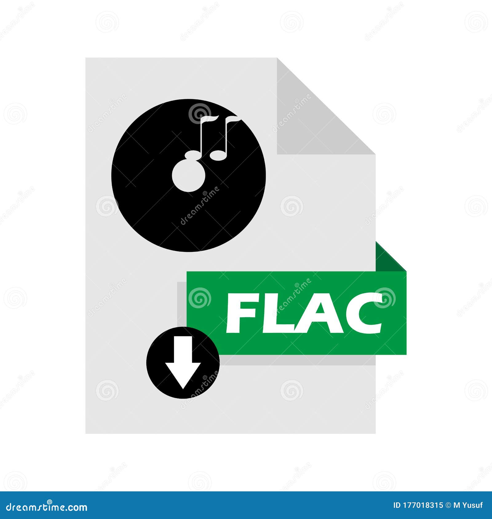 Flac Download Audio File Format Stock Vector - Illustration of computer ... Flac Download Audio File Format Stock Vector - Illustration of computer ...