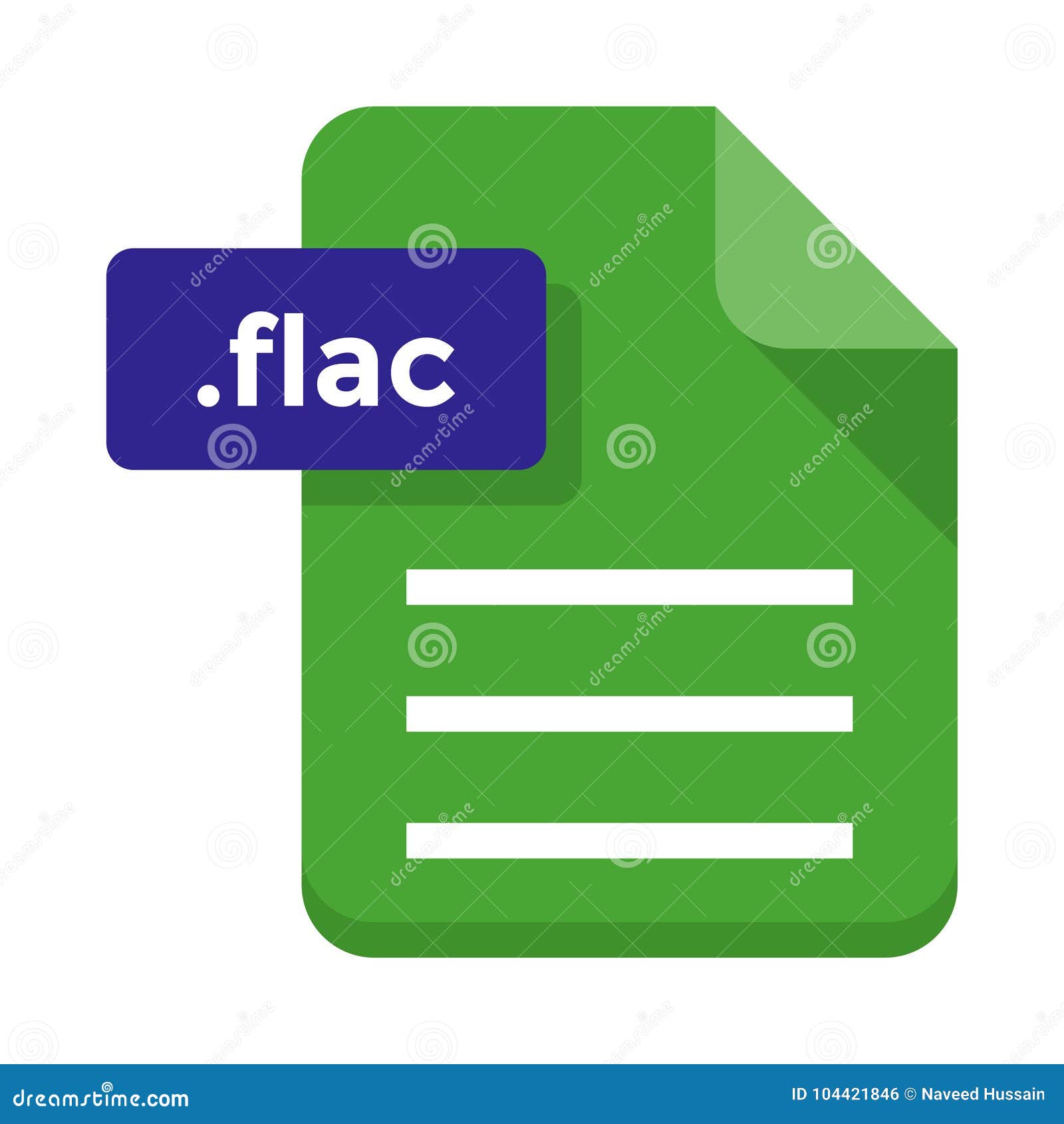 Flac file flat icon stock illustration. Illustration of production ...