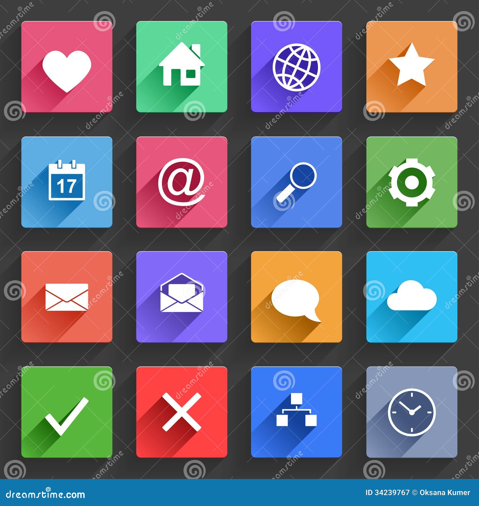 Flache Anwendungs-Ikonen Eingestellt Vektor Abbildung - Illustration ...