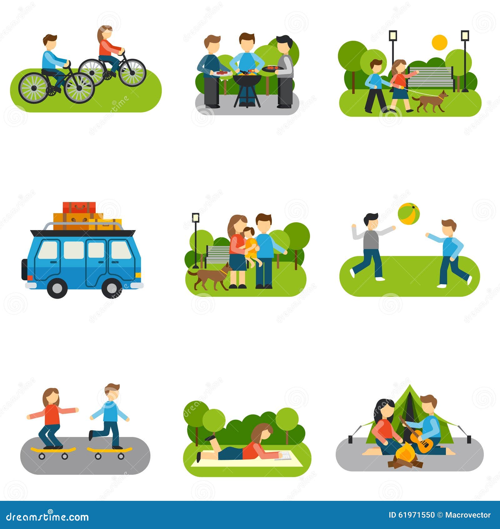 Flacher Ikonen-Ausflug vektor abbildung. Illustration von ikonen - 61971550