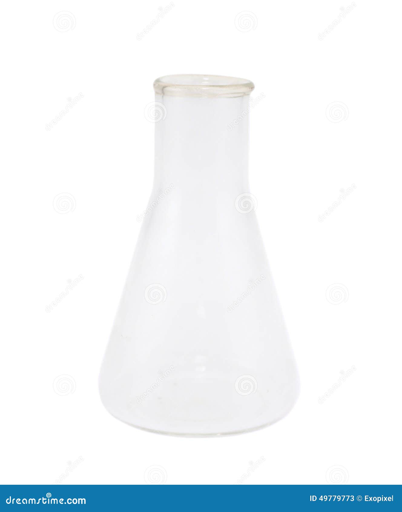 Flacon En Verre Vide D'Erlenmeyer D'isolement Image stock - Image du ...