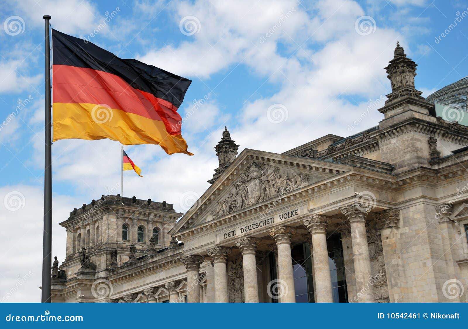 Flag. stock image. Image of building, germany, national - 10542461