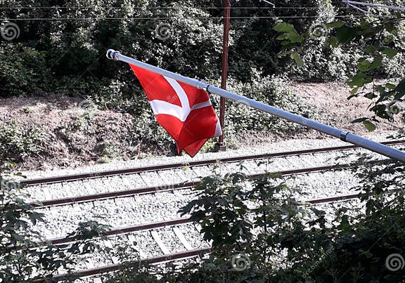 Flag stock image. Image of train, flag, holiday, dannebrog - 152854397