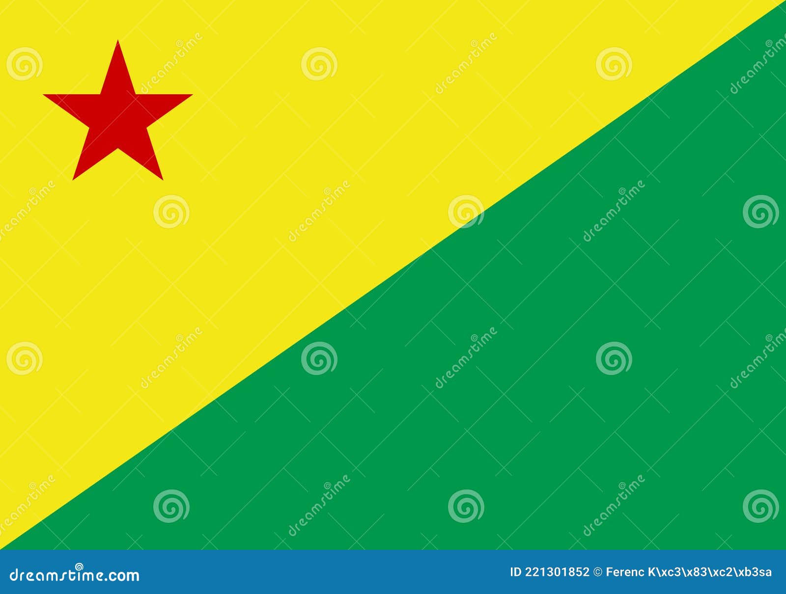 Flag of Acre stock illustration. Illustration of element - 221301852