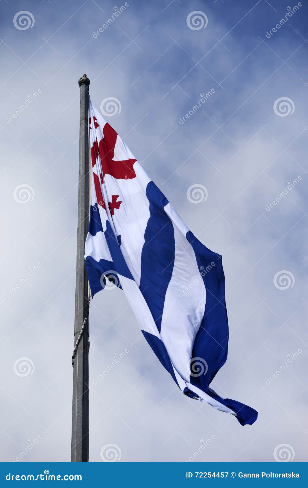 Flag of Adjara stock image. Image of ripple, adjara, fabric - 72254457