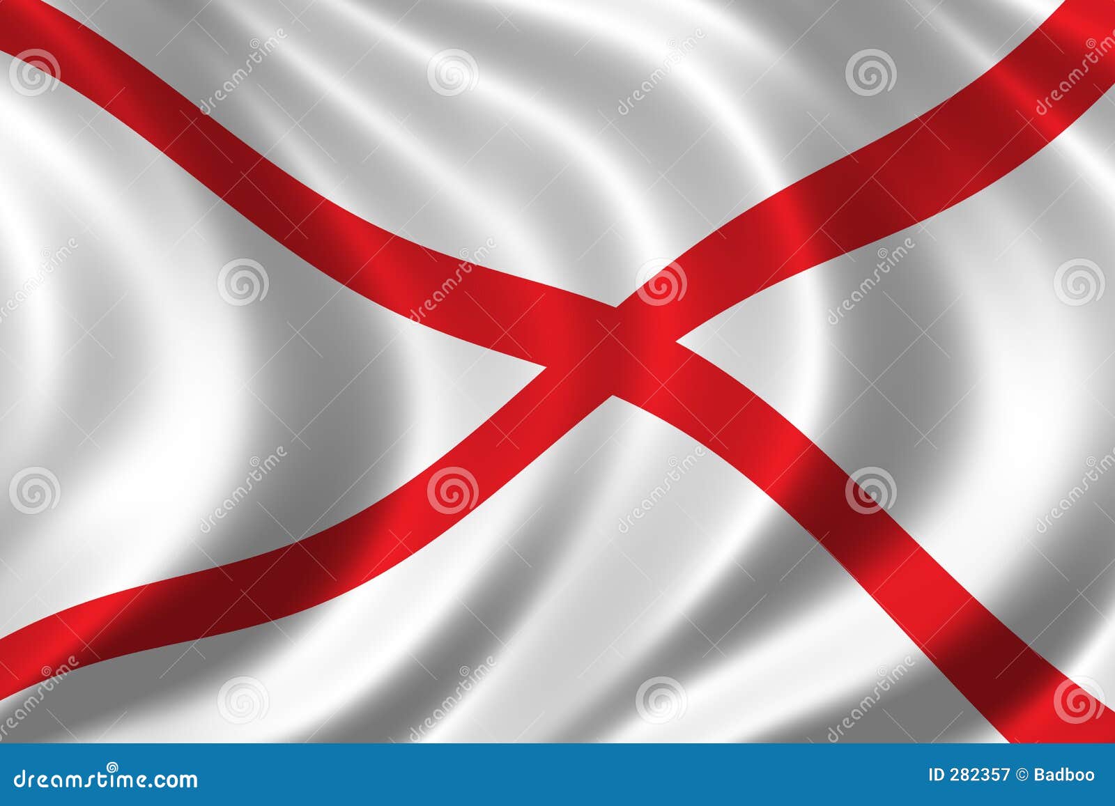 Flag of Alabama stock illustration. Illustration of national - 282357