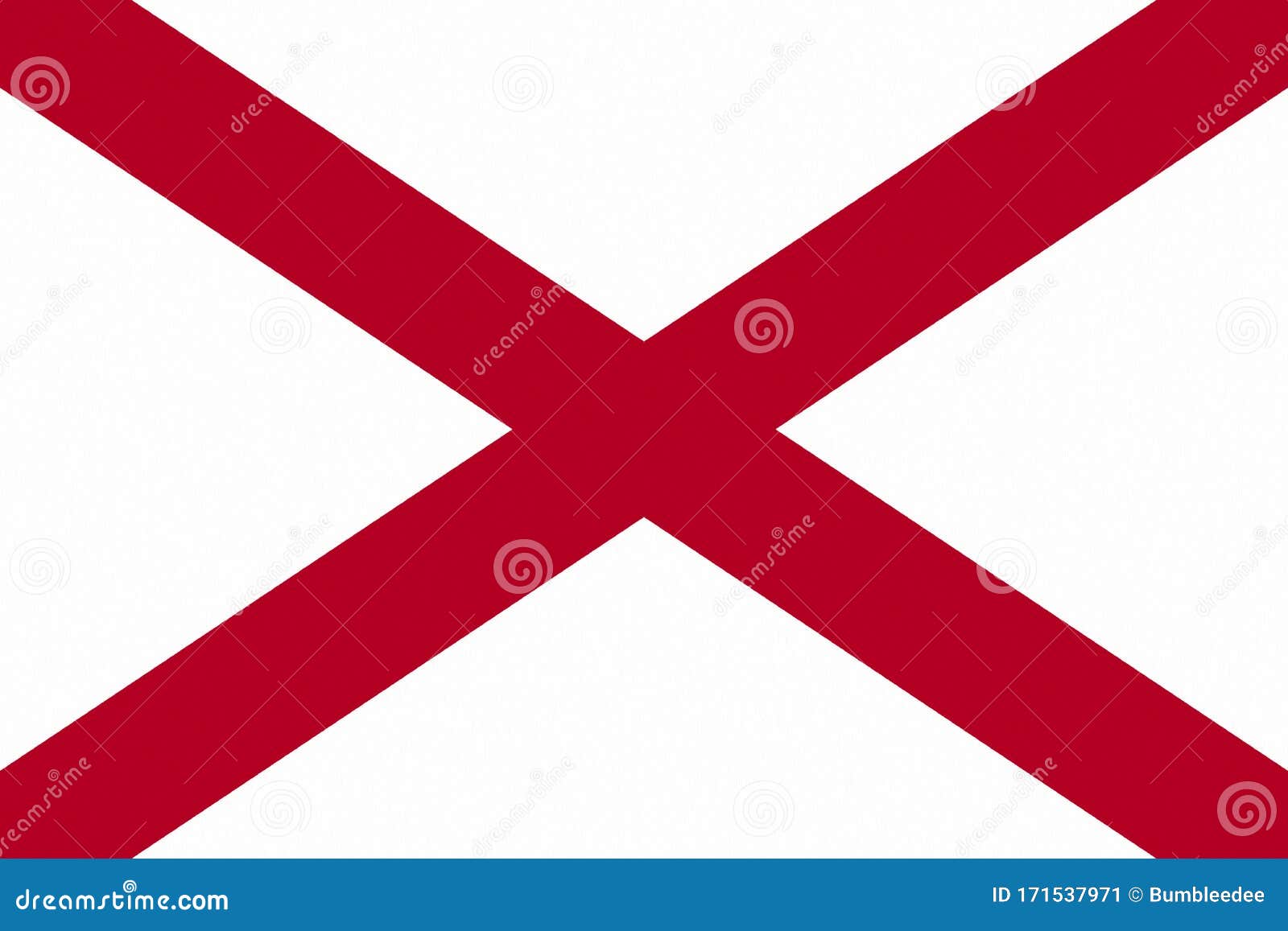 Flag of Alabama. Flag of the State of Alabama Stock Illustration ...