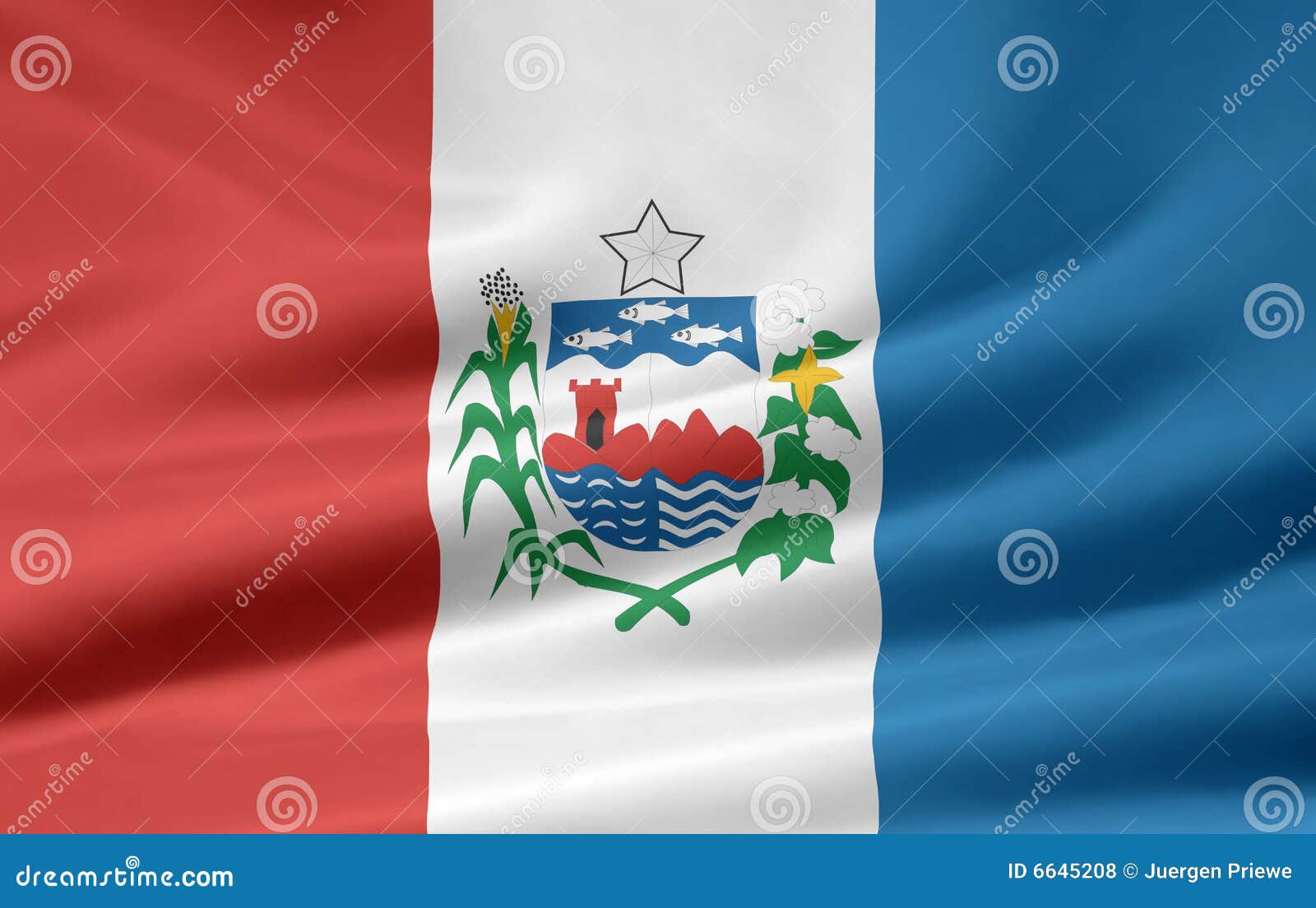 Flag of Alagoas stock illustration. Illustration of brasil - 6645208