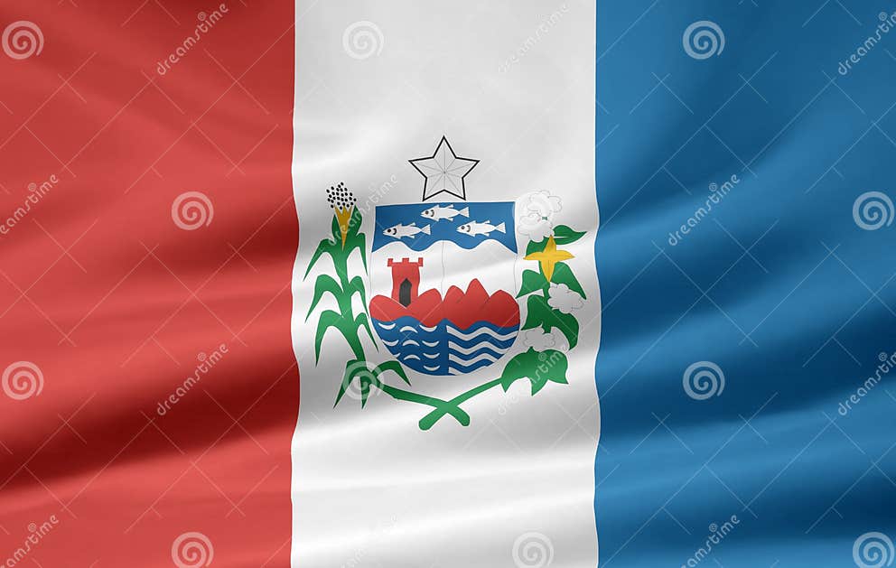 Flag of Alagoas stock illustration. Illustration of brasil - 6645208