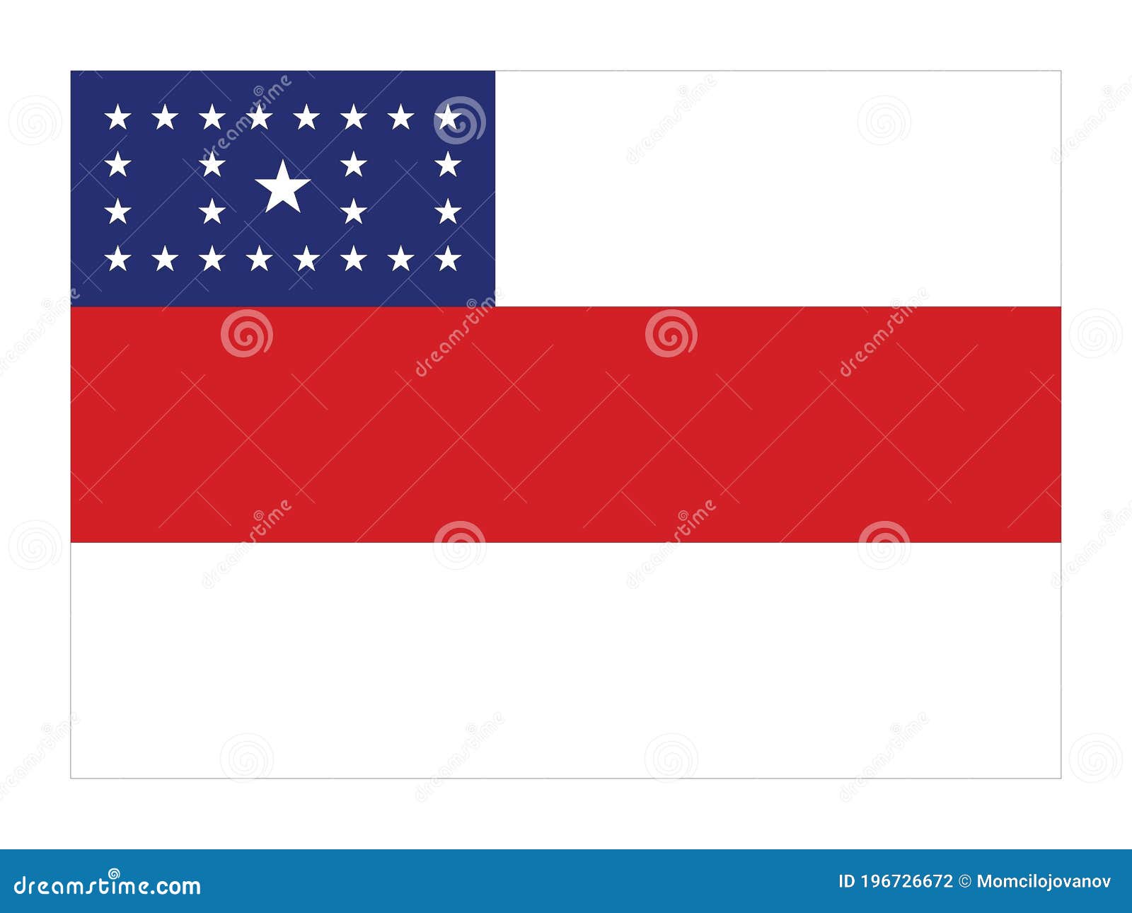 Flag of Amazonas State stock vector. Illustration of division - 196726672