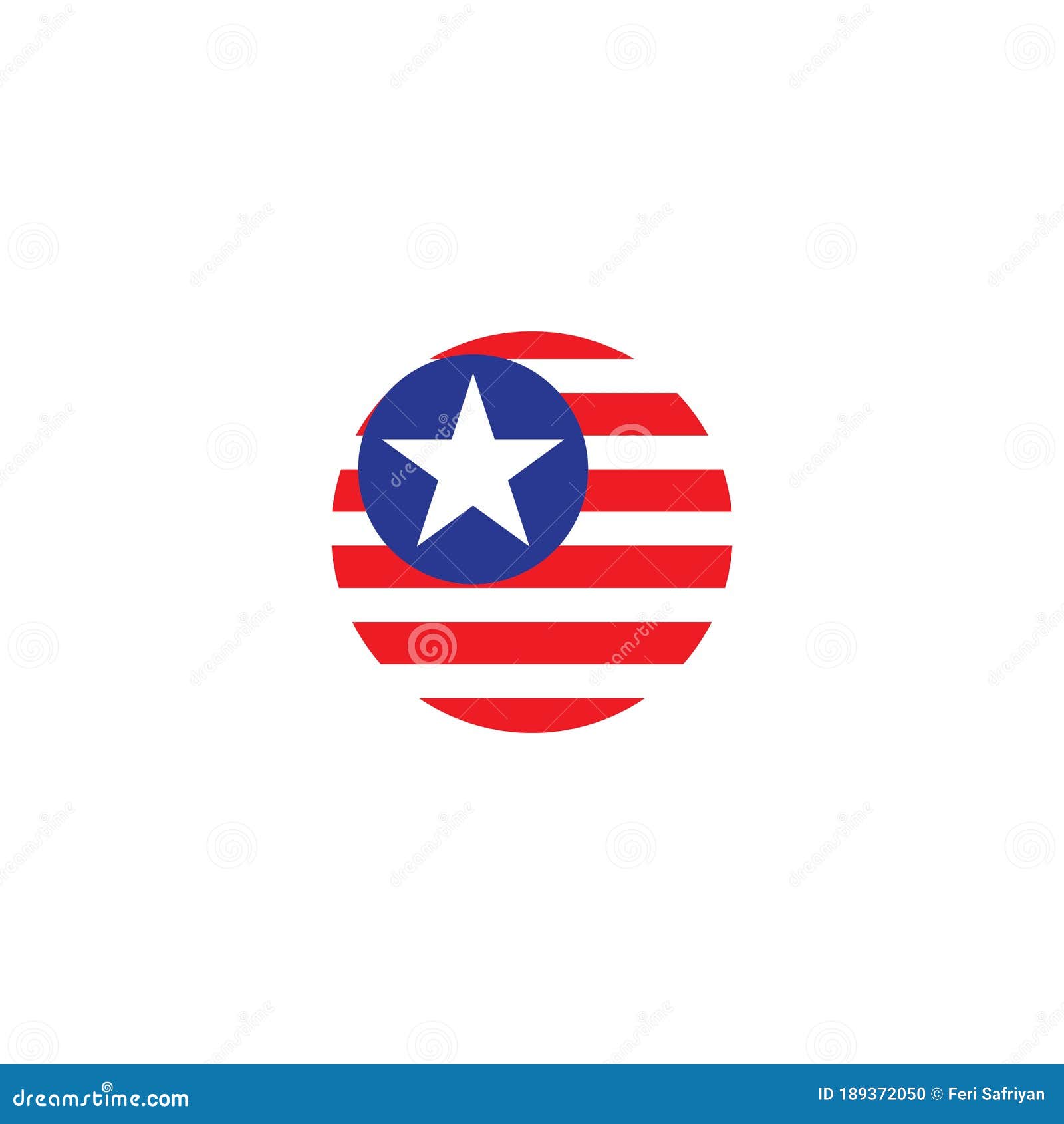 Flag america logo icon stock illustration. Illustration of education ...