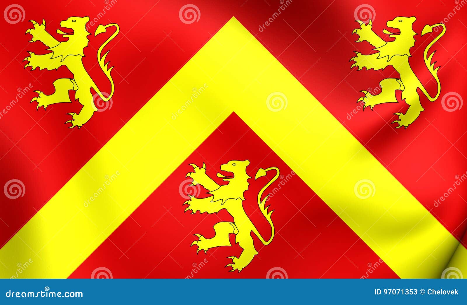 Flag of Anglesey, Wales. stock illustration. Illustration of isle ...