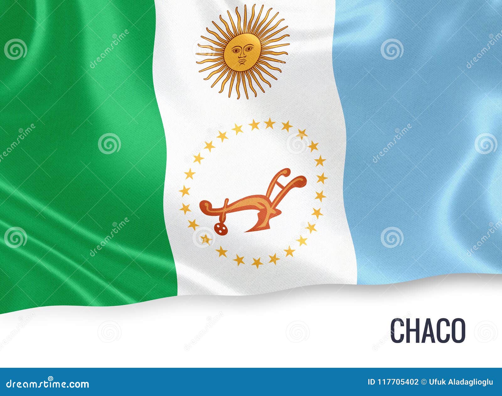 Flag Of Chaco Province, Argentina. Royalty-Free Stock Photography ...