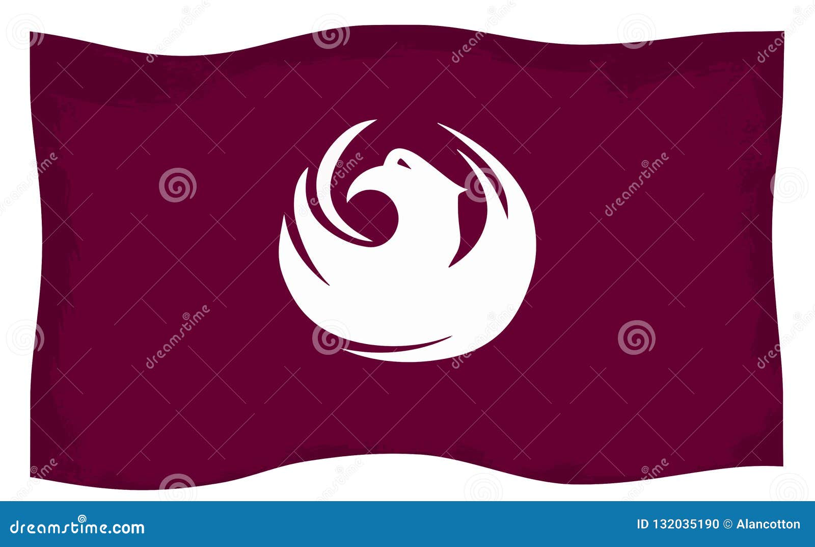 Phoenix City Flag stock illustration. Illustration of phoenix - 132035190