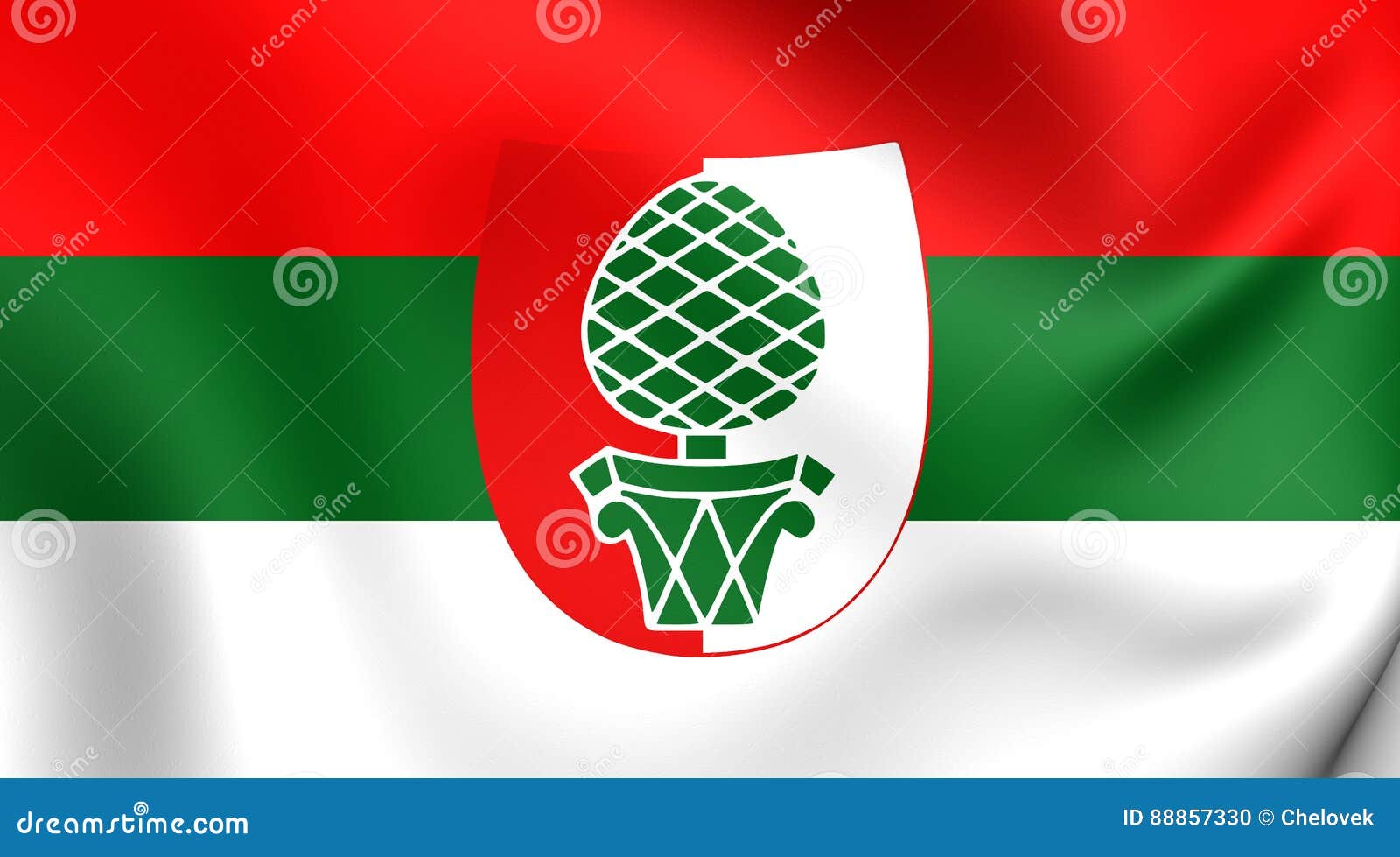 Flag of Augsburg City Bavaria, Germany. Stock Illustration ...
