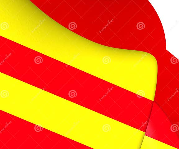 Flag of Aust-Agder, Norway. Stock Illustration - Illustration of ...