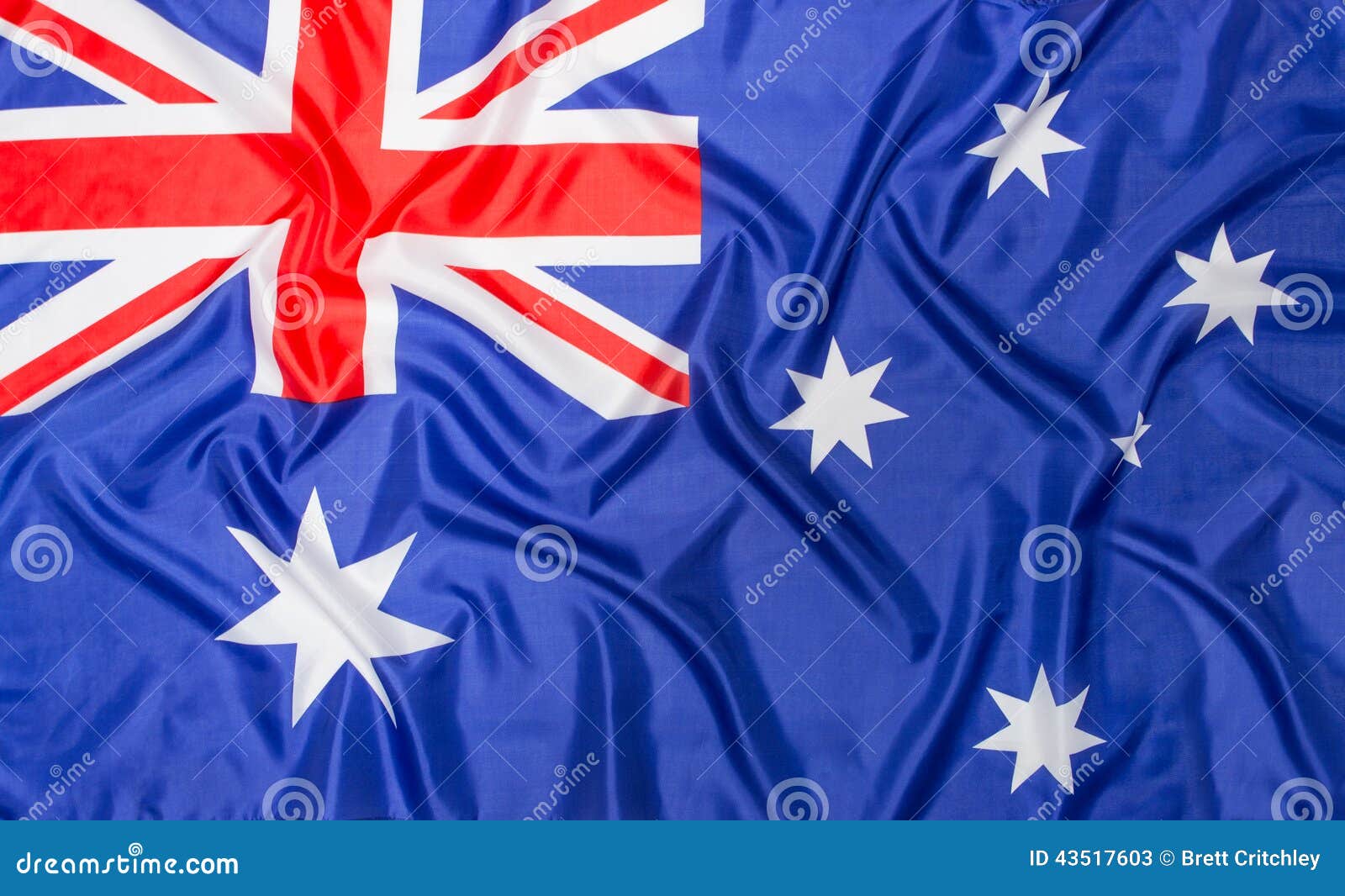 Australian Flag of Australia Stock Image - Image of australia, white ...