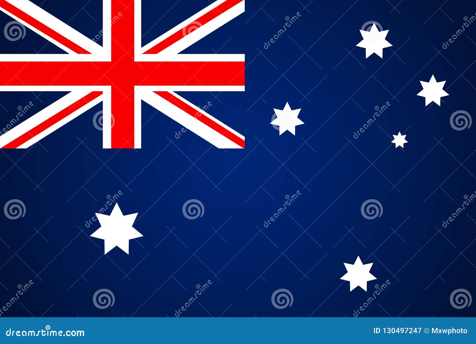 Flag of Australia in Minimalistic Design and High Resolution Stock ...