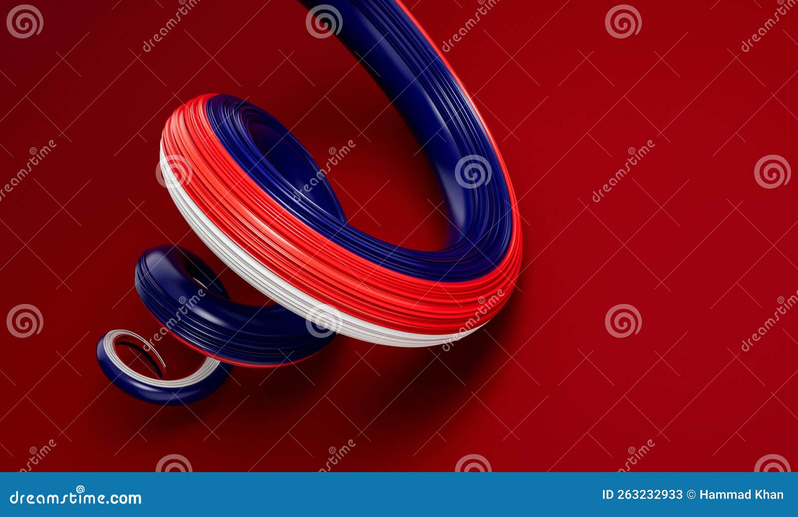 Flag of Australia Waving Ribbons. 3d Illustration Stock Illustration ...