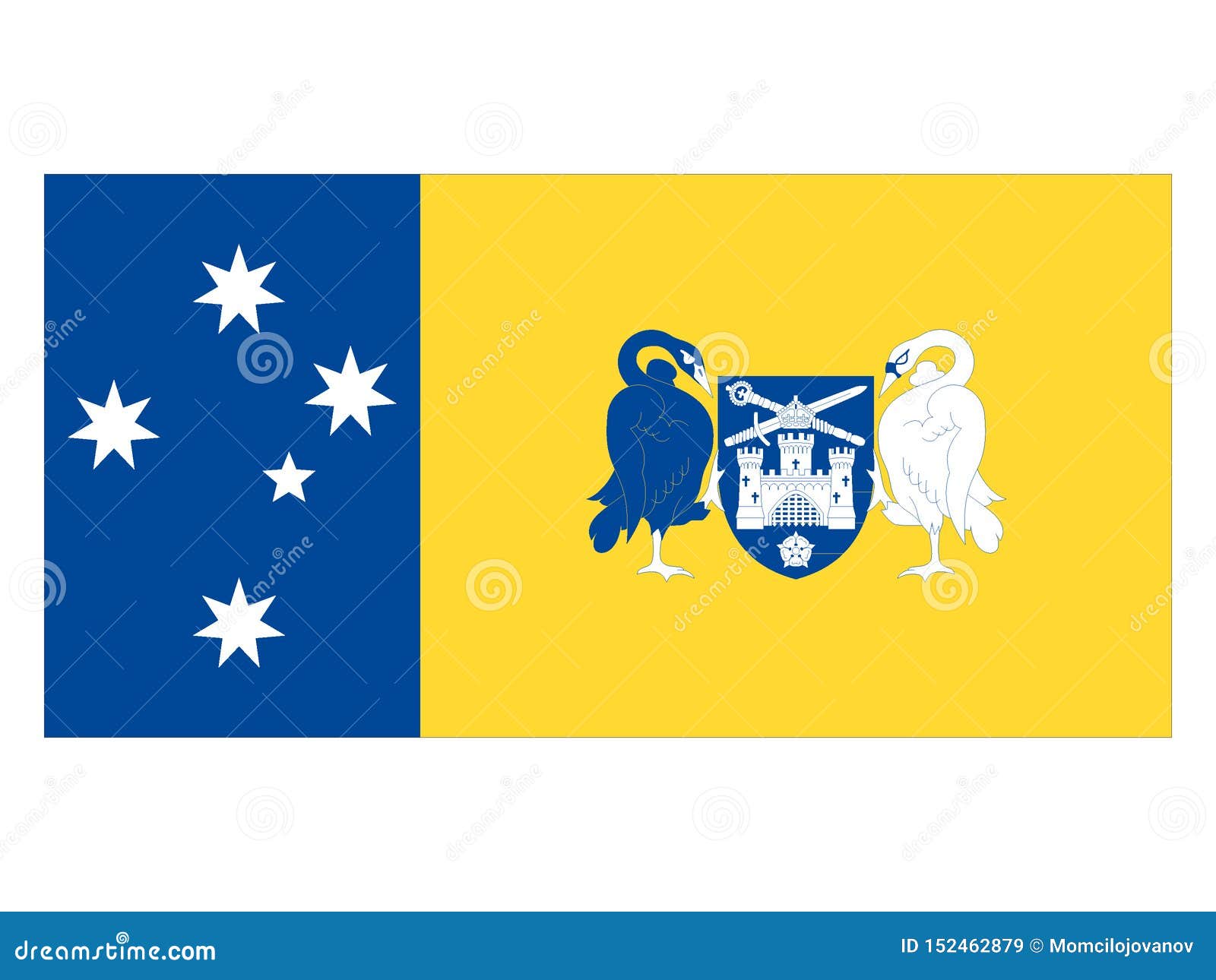Flag of the Australian Capital Territory Stock Vector - Illustration of ...