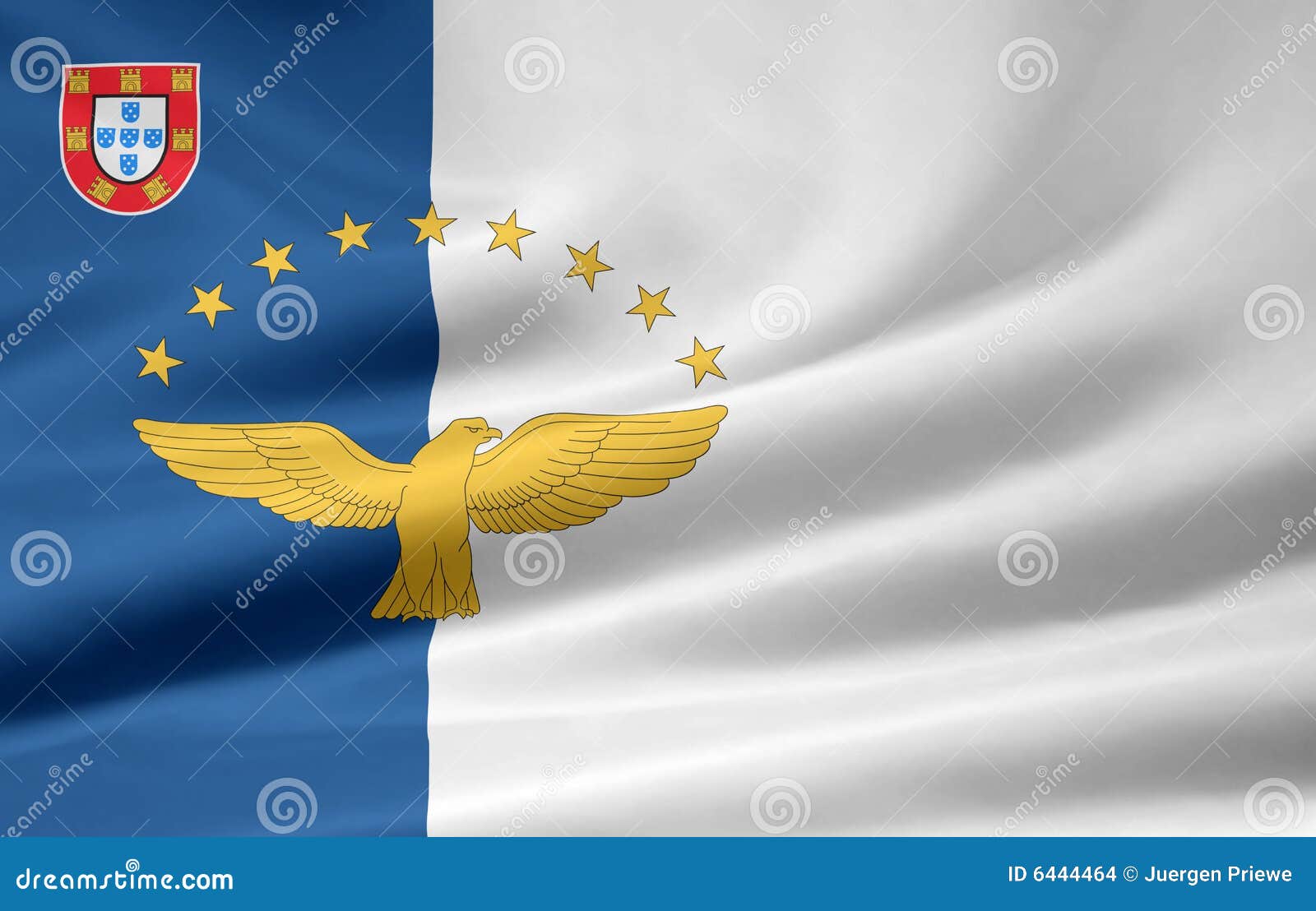 Flag of Azores stock illustration. Illustration of european - 6444464