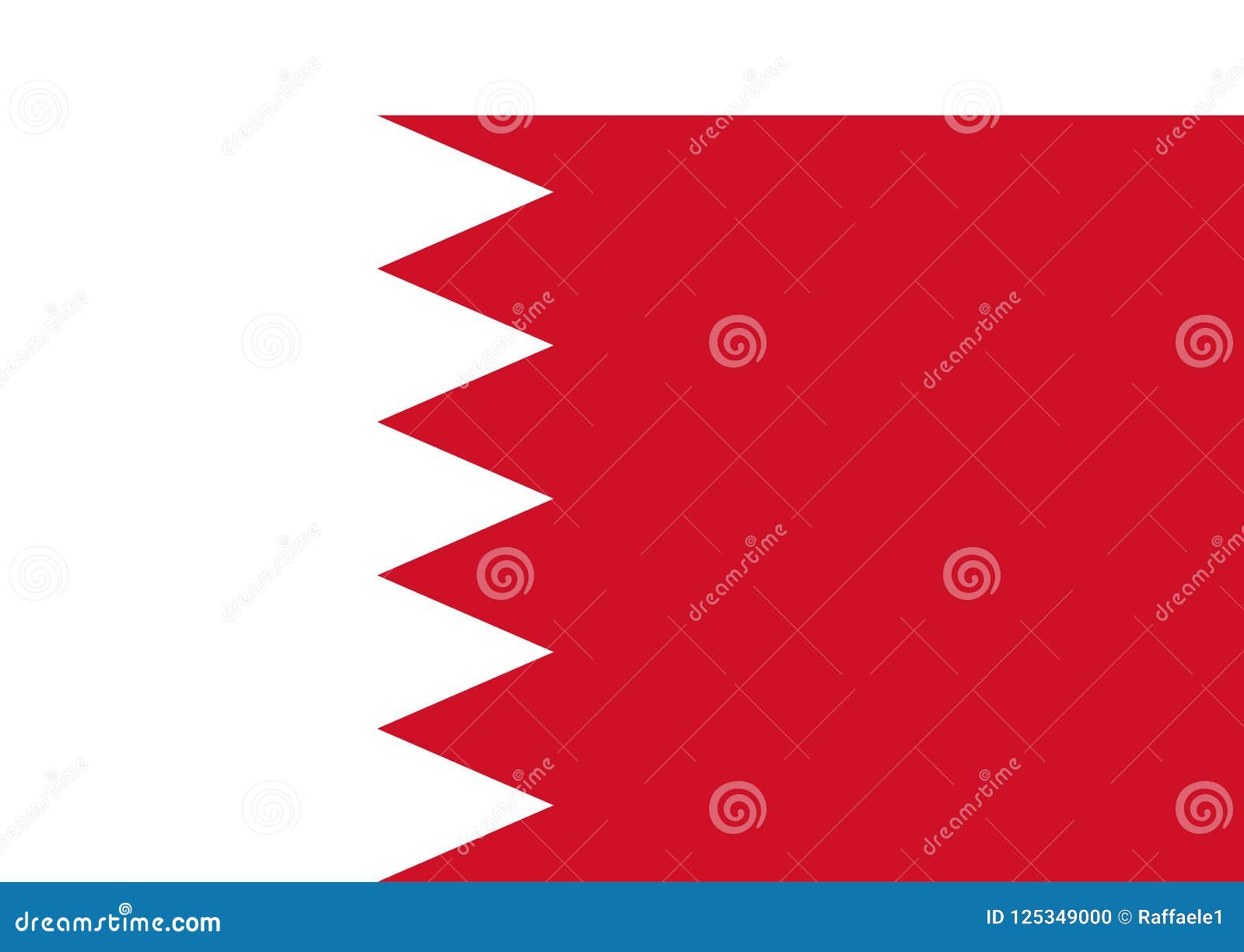 Flag of the Bahrain stock vector. Illustration of muslim - 125349000